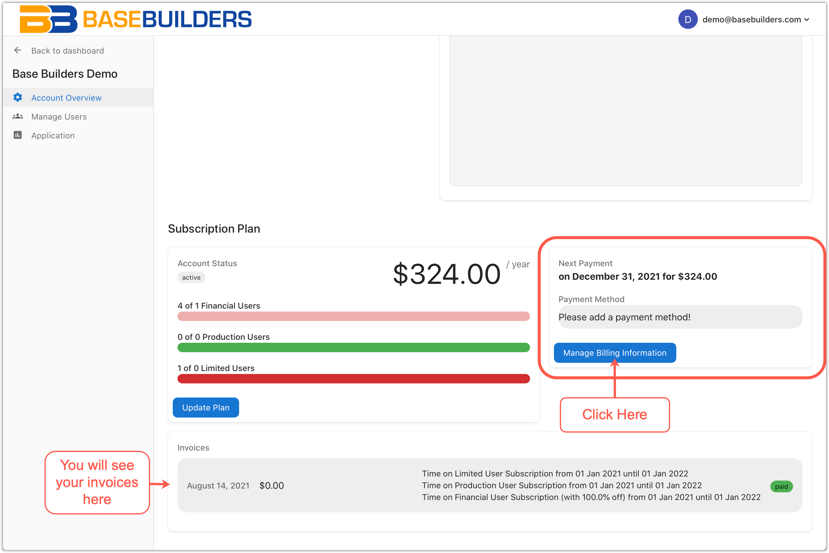 Manage Payment Method Manage Payment Method